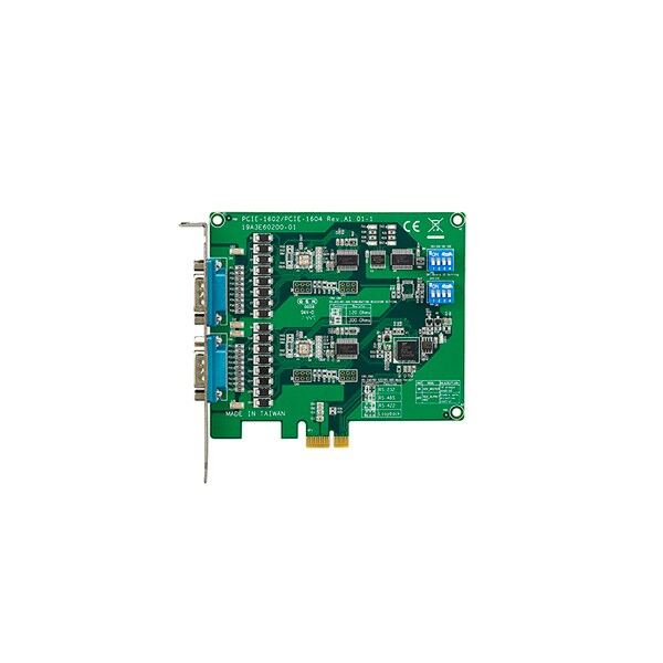 Advantech 2-Port Rs-232 Pcie Comm. Card W/Iso PCIE-1604C-AE | Zoro